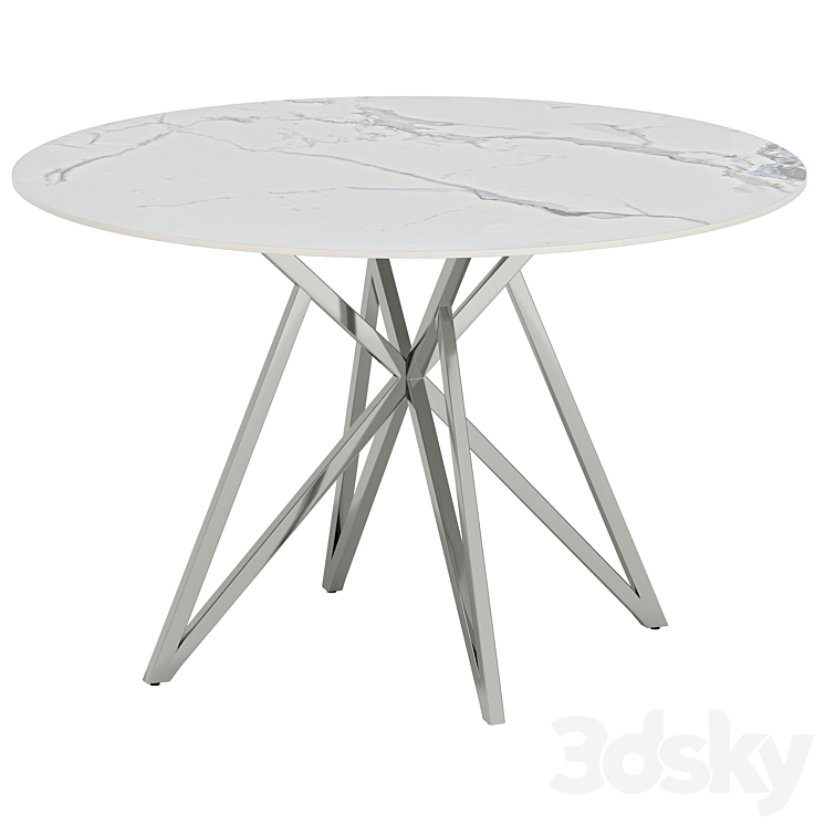 Natalie, table with stone top - Table - 3D model