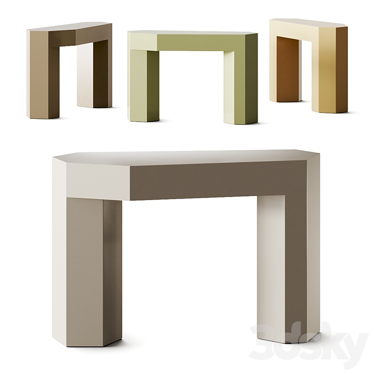Secolo Lock Console Table - Console - 3D model