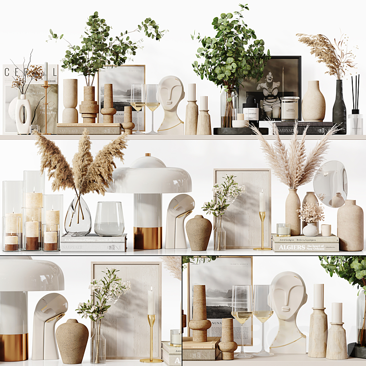 Decorative Set 243 Decorative Set 3d Model