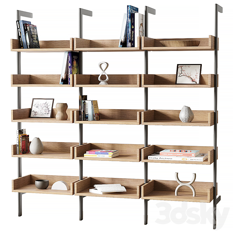 Dennett Modular Shelving 01 - Rack - 3D model