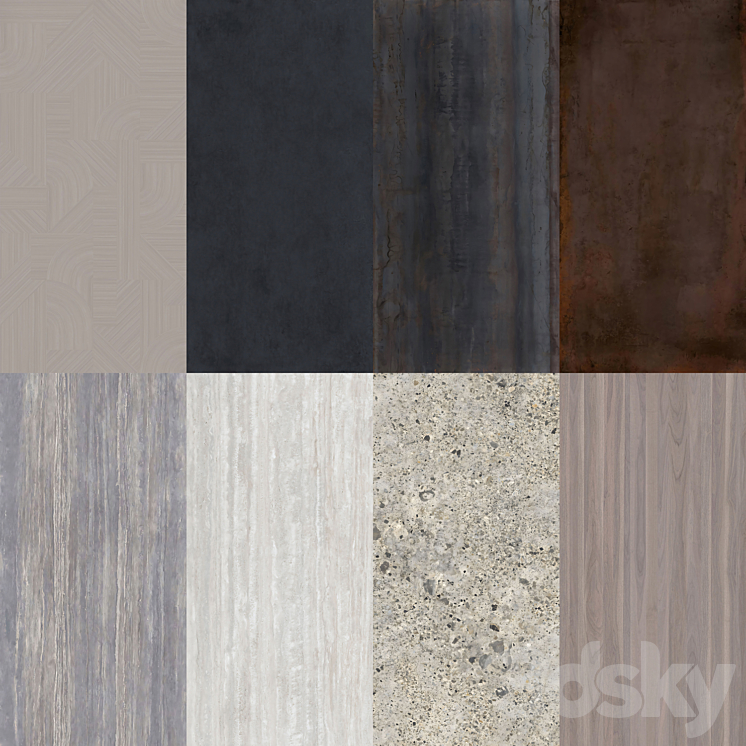 Textures for large format slabs Infinity - Stone - 3D model