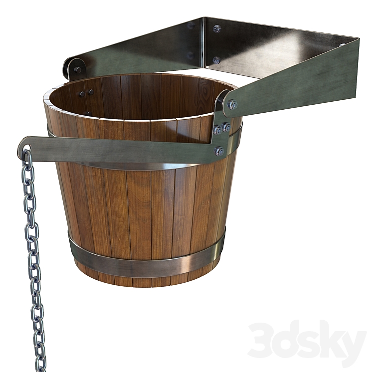 Sauna waterfall shower bucket - Bathroom accessories - 3D model