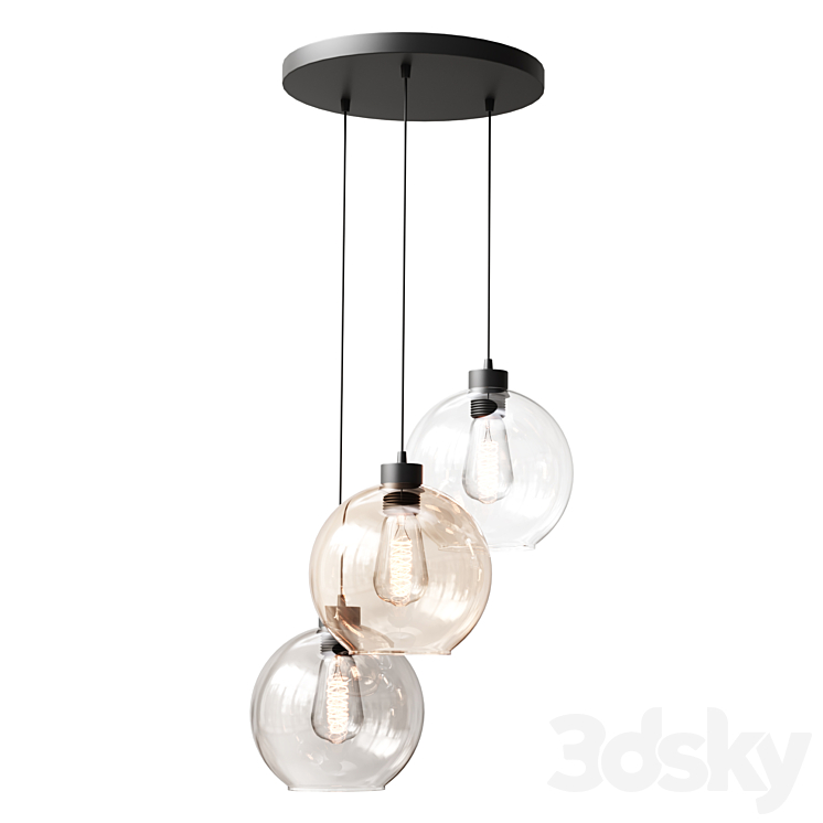 Pendant Chandelier TK Lighting Cubus 2831 Cubus Pendant lamp - Pendant ...