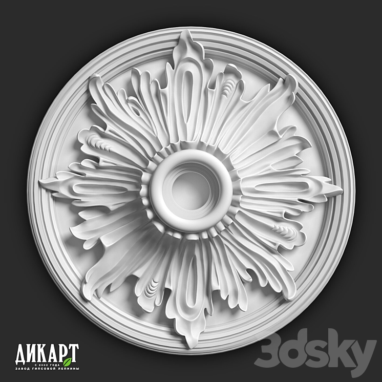 Dikart Dr-171 D656x132mm - Decorative plaster - 3D model