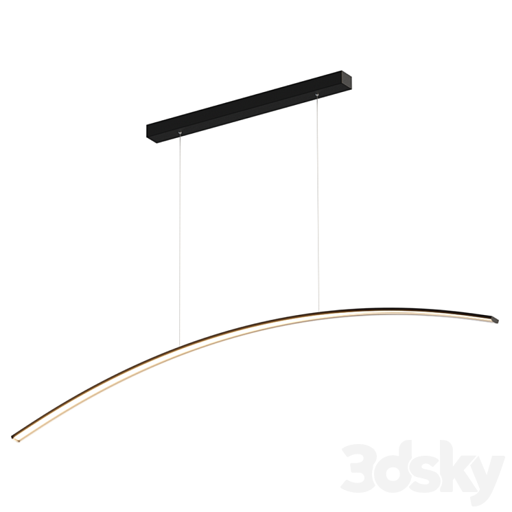 Suspended linear LED luminaire ARC OM - Pendant light - 3D model