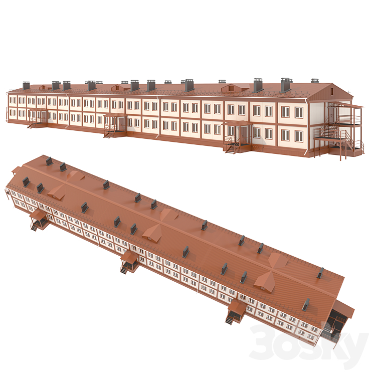 Modular building_3 - Building - 3D model