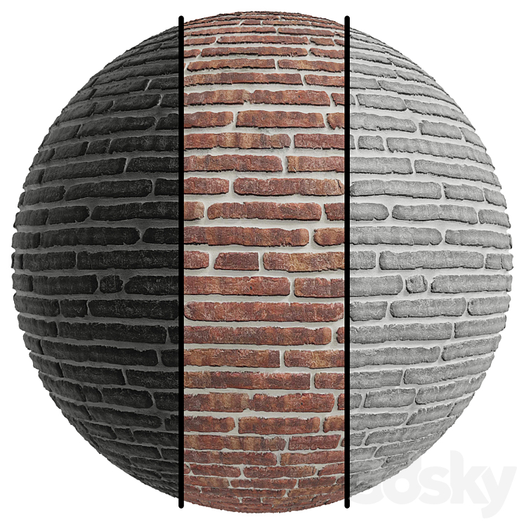 FB949 verona Brick centurion | 3MAT | PBR | 4K - Brick - 3D model