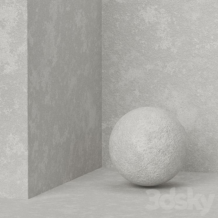 Rough decorative plaster - Miscellaneous - 3D model