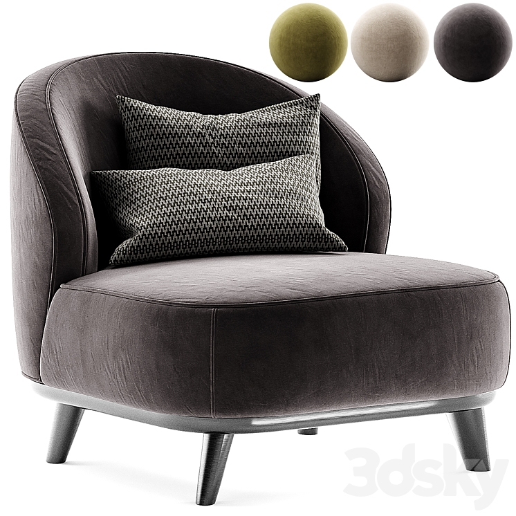 DHORA Armchair By Casamilano - Arm chair - 3D model