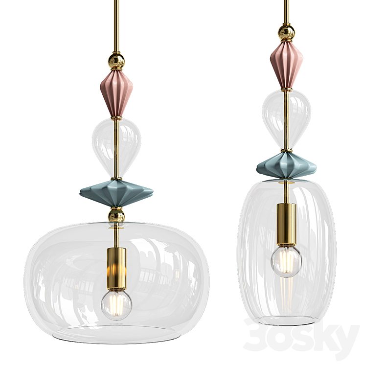 Odeon Pendant Light 4855-4893 - Pendant light - 3D model