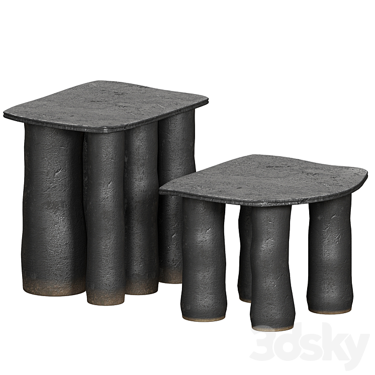 Cleo Clay Side Table - Table - 3D model