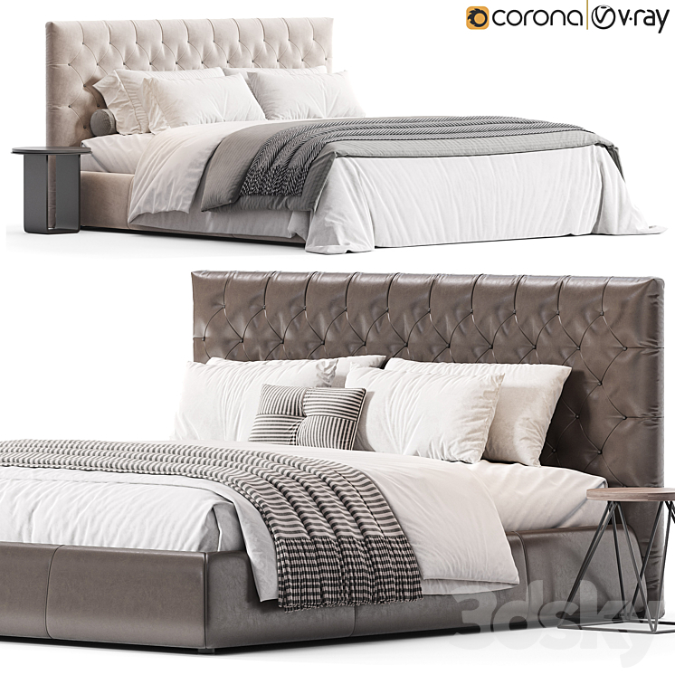 Beatris bed by Blest - Bed - 3D model