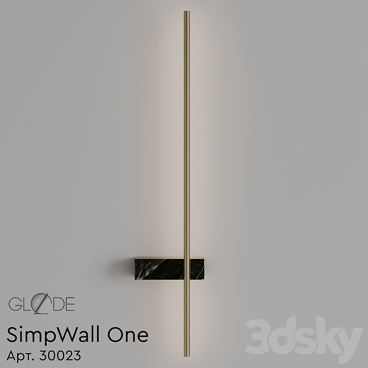 SimpWall One lamp by GLODE - Wall light - 3D model