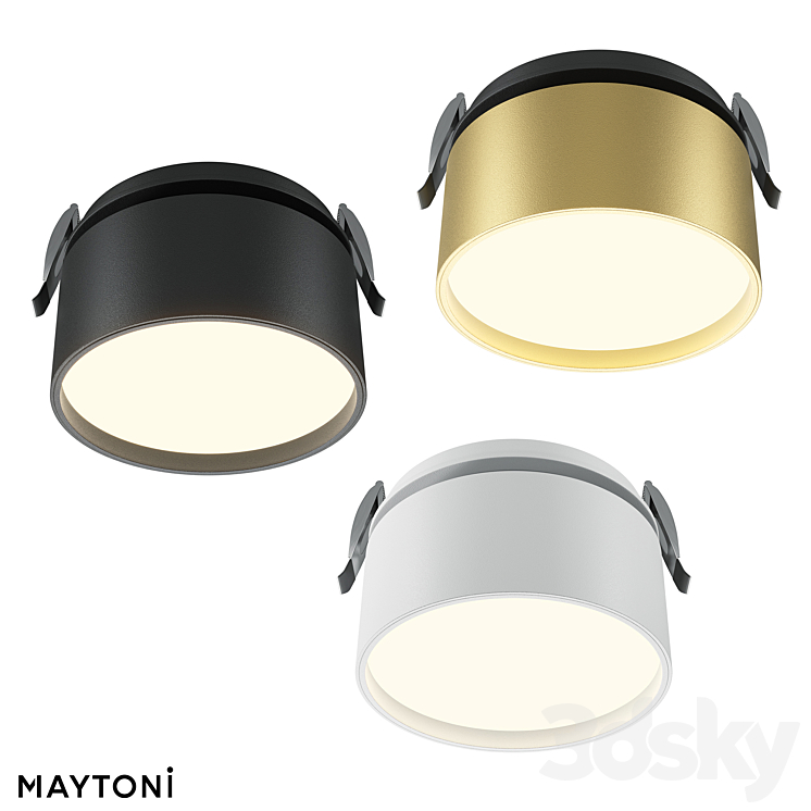 Built-in light Onda 12W - Spot light - 3D model