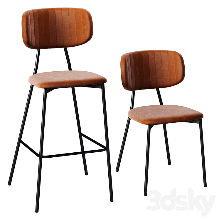 OM Chairs Fendi series - Chair - 3D model