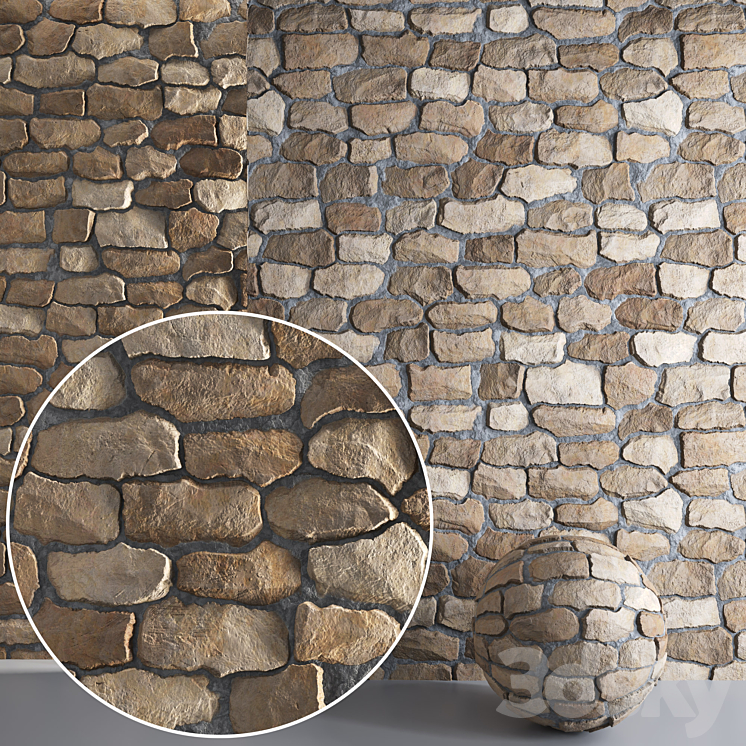 Mr Wall Stone 11 - Stone - 3D model