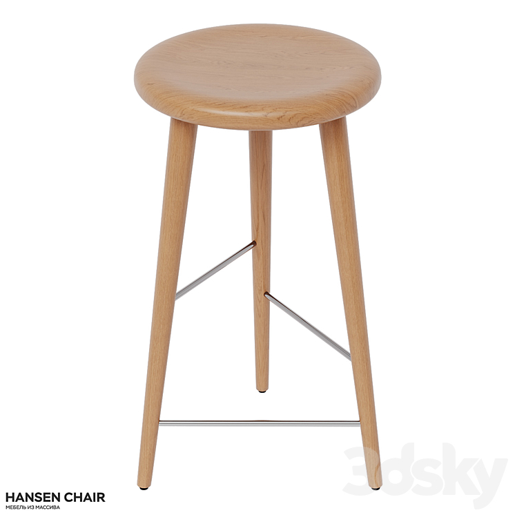 OM Half Bar Stool Mark - Chair - 3D model