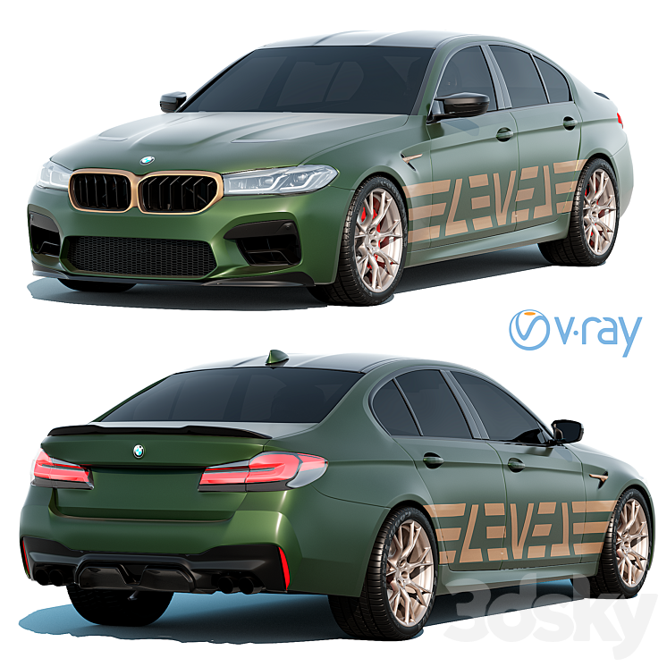 BMW M5 F90 Performance Level - Ground Transport - 3D model