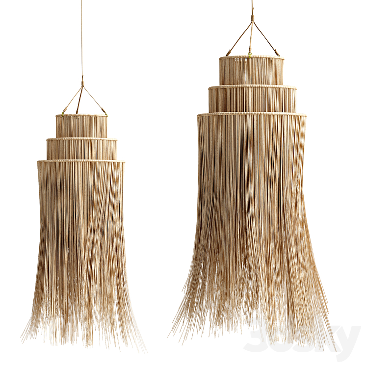 Organic Alang pendant lamp - Pendant light - 3D model