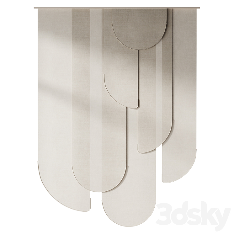 Leaves blank Studio MTX - Curtain - 3D model