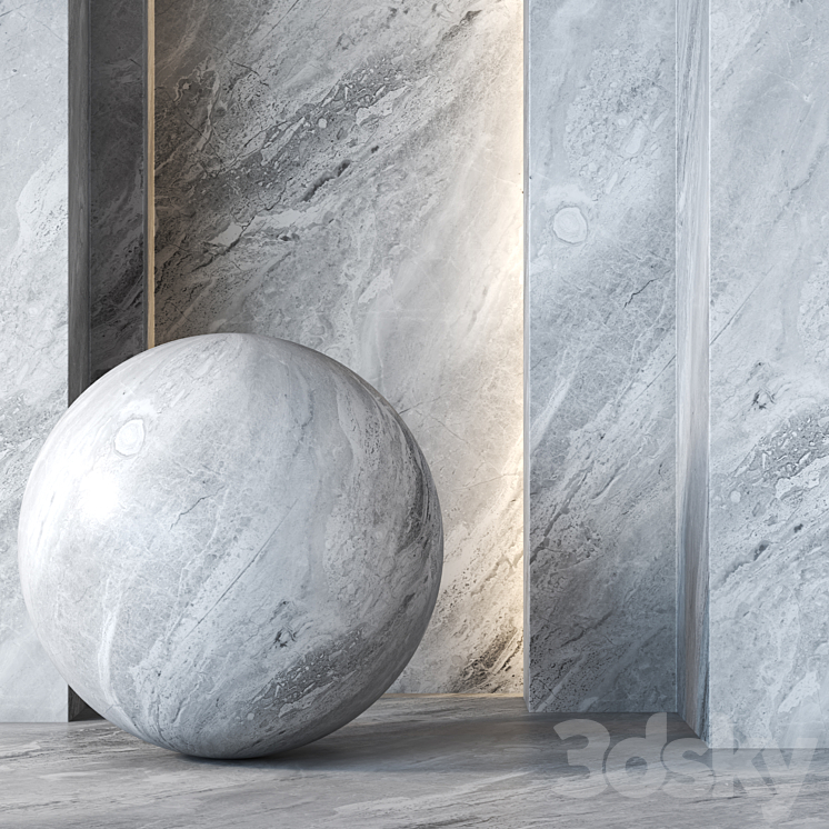 Marble Texture 4K - Seamless - Stone - 3D model