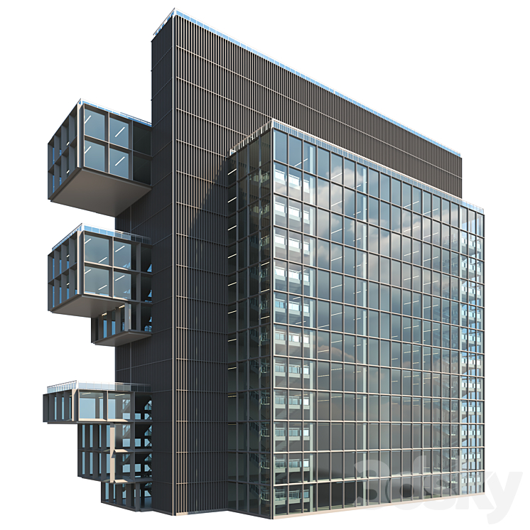 modern building 005 - Building - 3D model