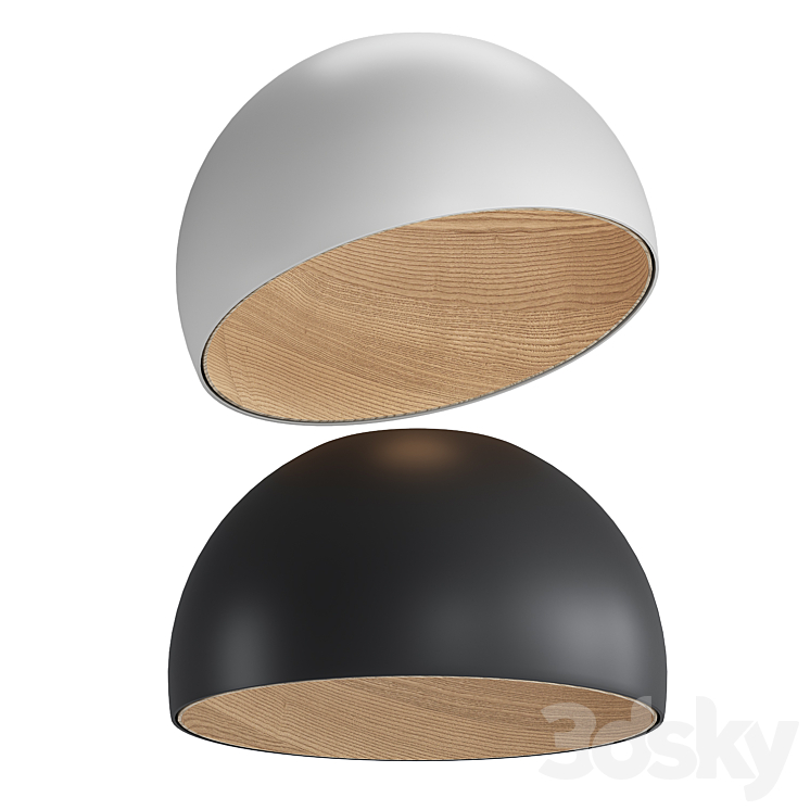 Vibia Duo - Ceiling lamp - 3D model