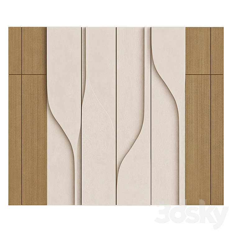 3d wall panel 03 - 3D panel - 3D model