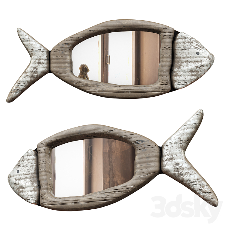 Fish Mirror - Mirror - 3D model