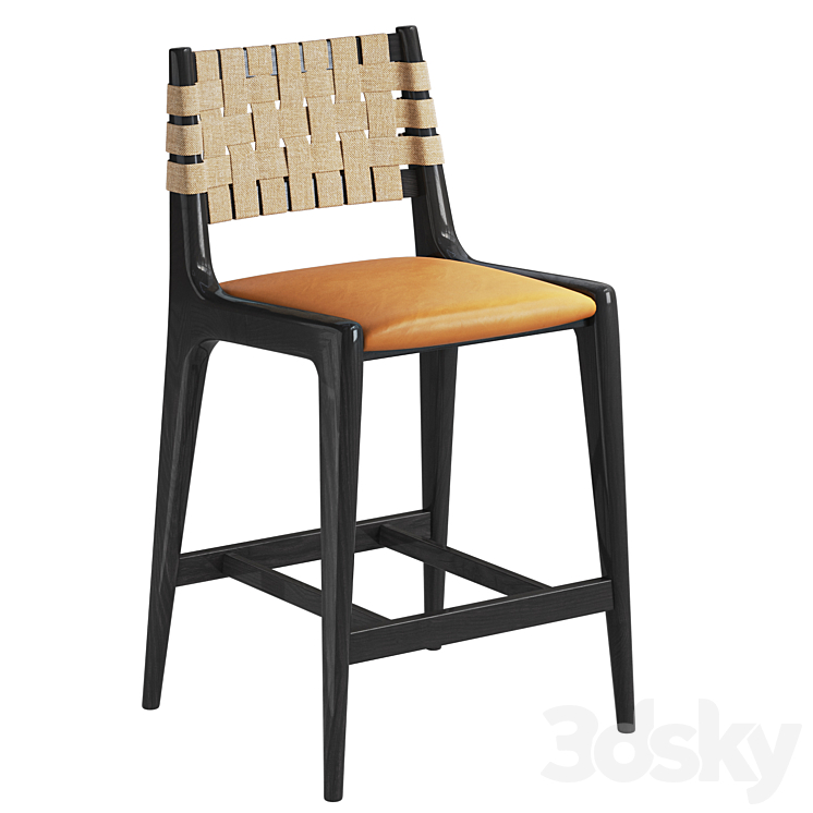 Dunham Counter Stool - Chair - 3D model
