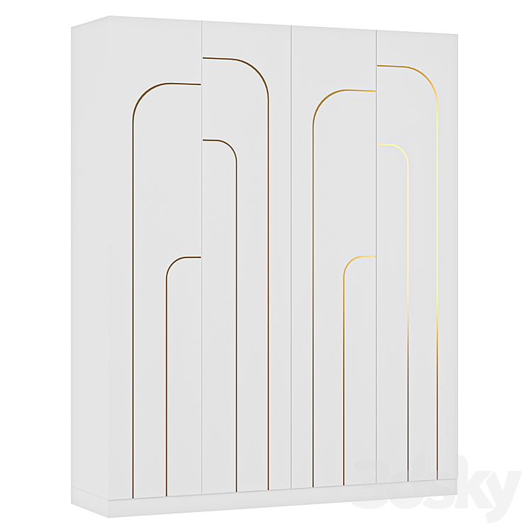 Lacroix Cabinet - Wardrobe & Display cabinets - 3D model