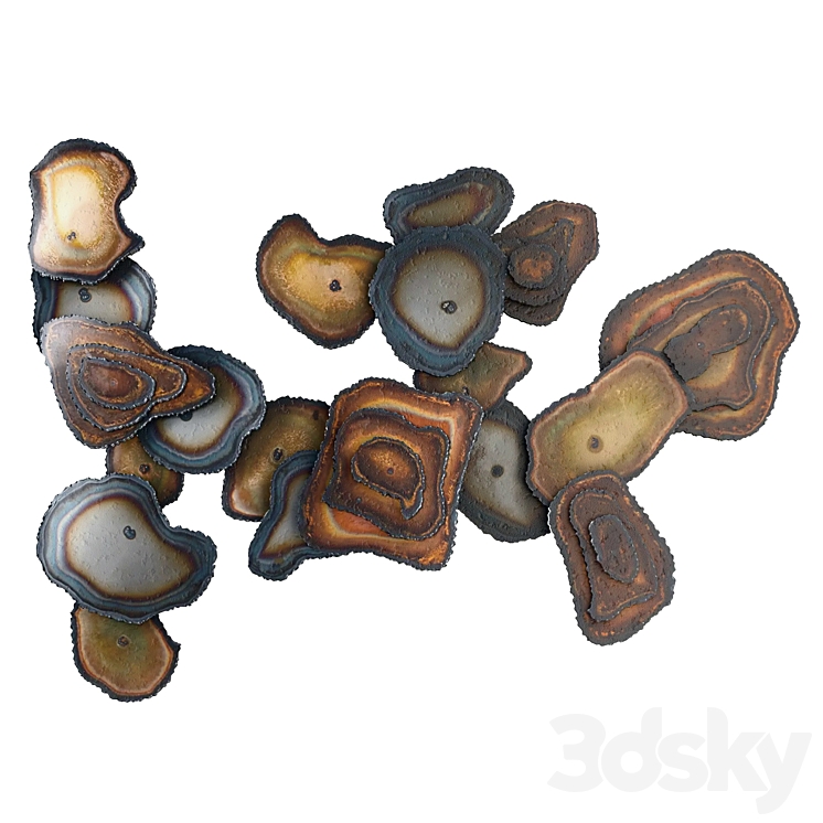 Mod Terrace Wall Art - 3D panel - 3D model