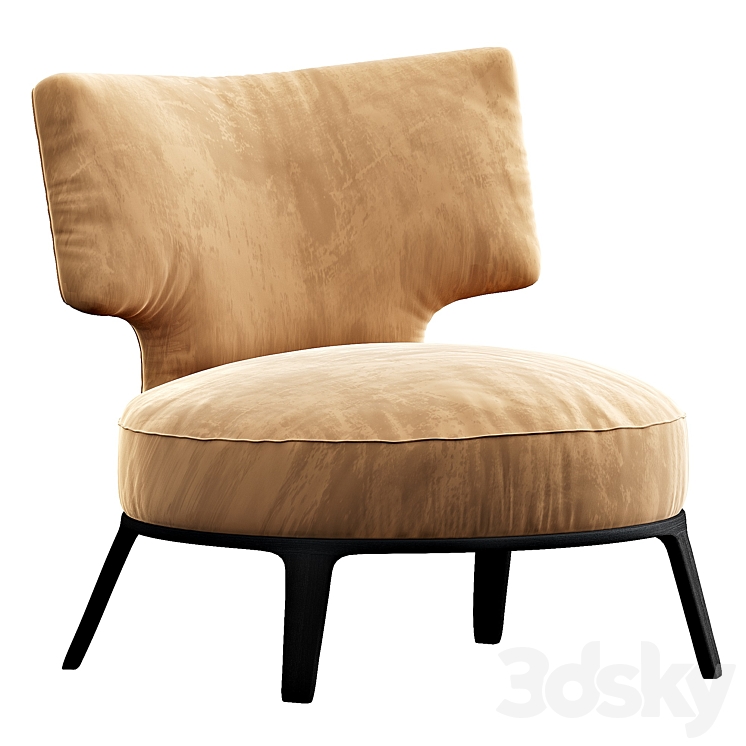 Flexform Drop - Arm chair - 3D model