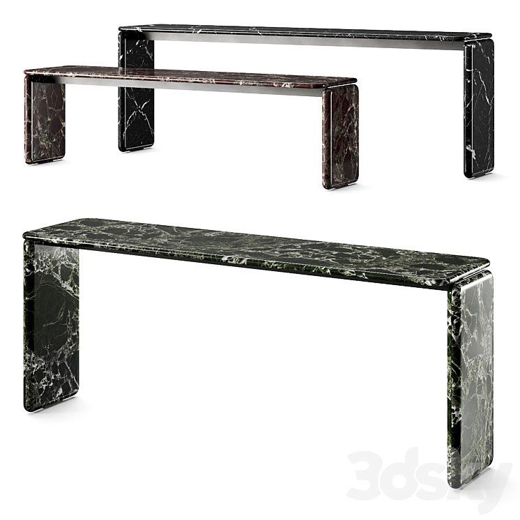Minotti Drake Console Tables - Console - 3D model