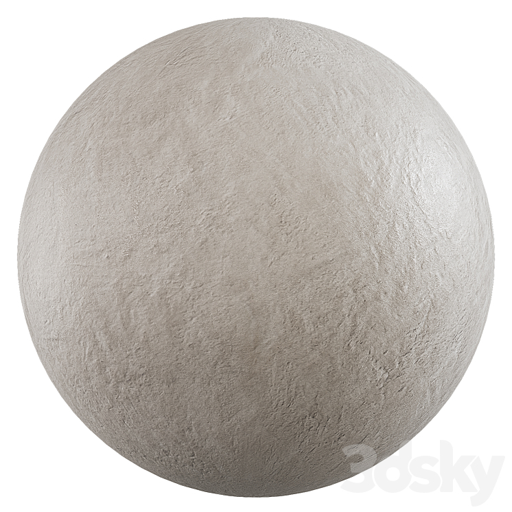 Plaster material 03 - Stone - 3D model