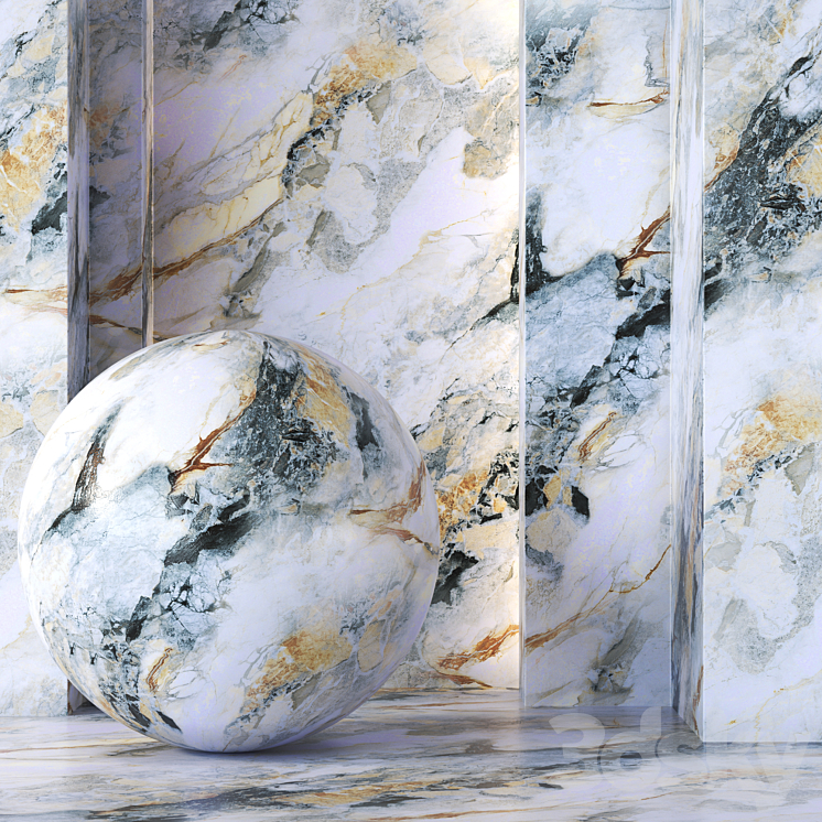 Marble Texture 4K - Seamless - Stone - 3D model