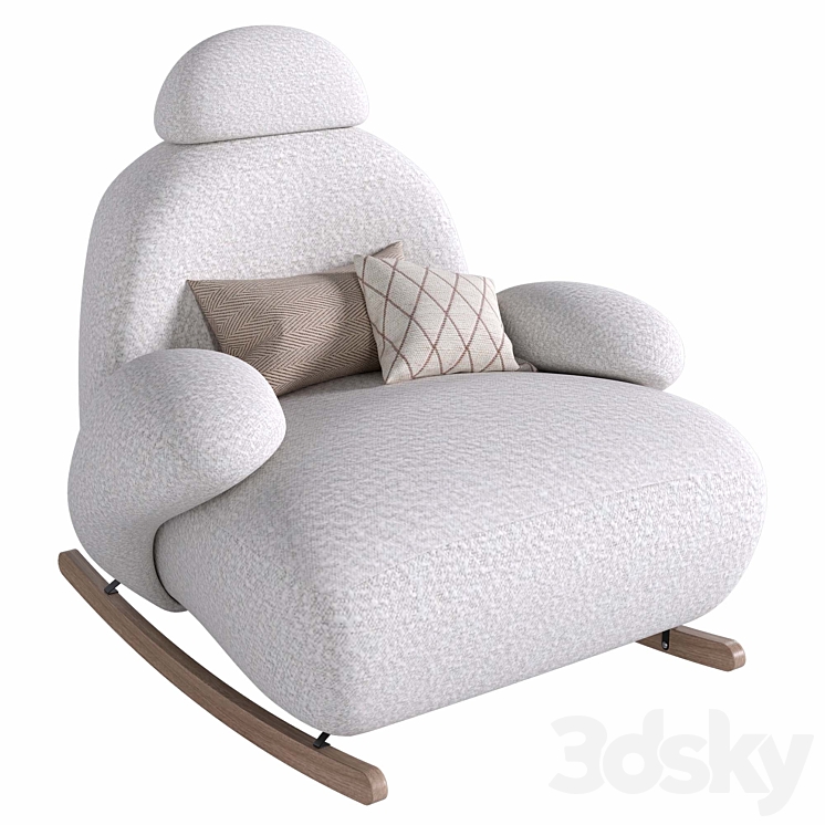EDEN LIFE Rocking Chair - Arm chair - 3D model EDEN LIFE Rocking Chair - Arm chair - 3D model