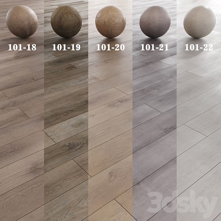 SPC Laminate Ensten Hygge Set 4 - Floor coverings - 3D model