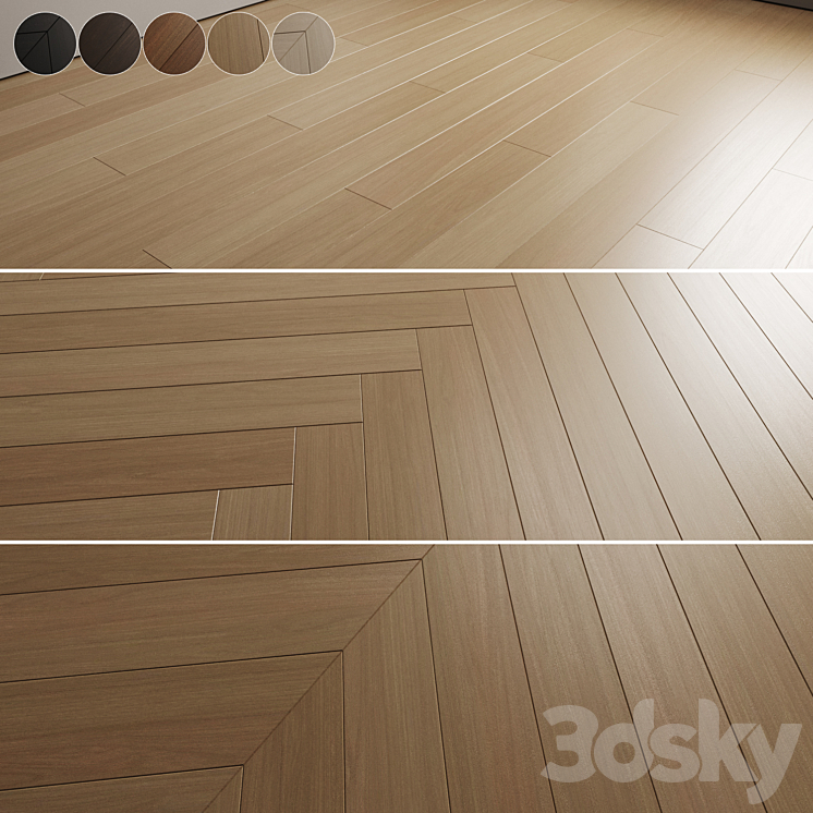 Oak Floor 076 - Floor coverings - 3D model