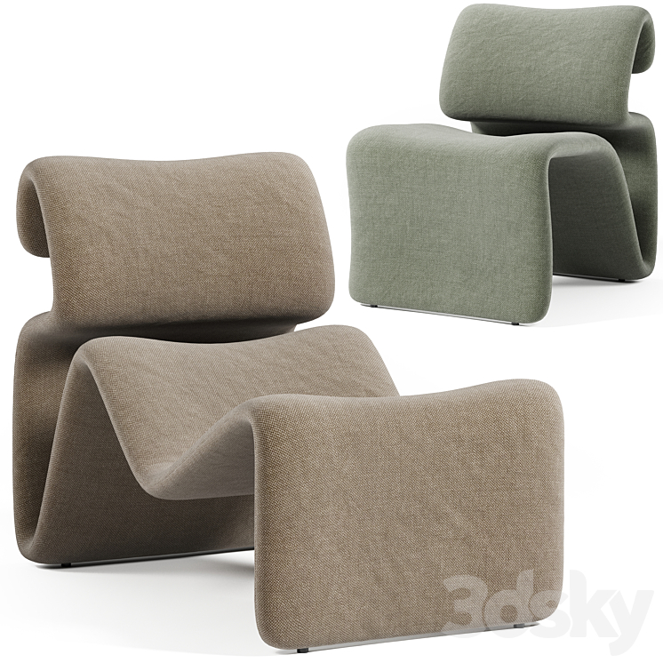 Etcetera Lounge, Easy Chair by Artilleriet - Arm chair - 3D model