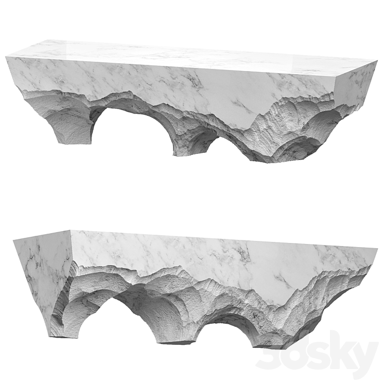 table stone 22 - Table - 3D model