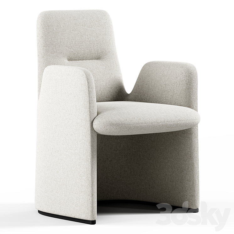 Poliform - GUEST chair by Rodolfo Dordoni - Arm chair - 3D model