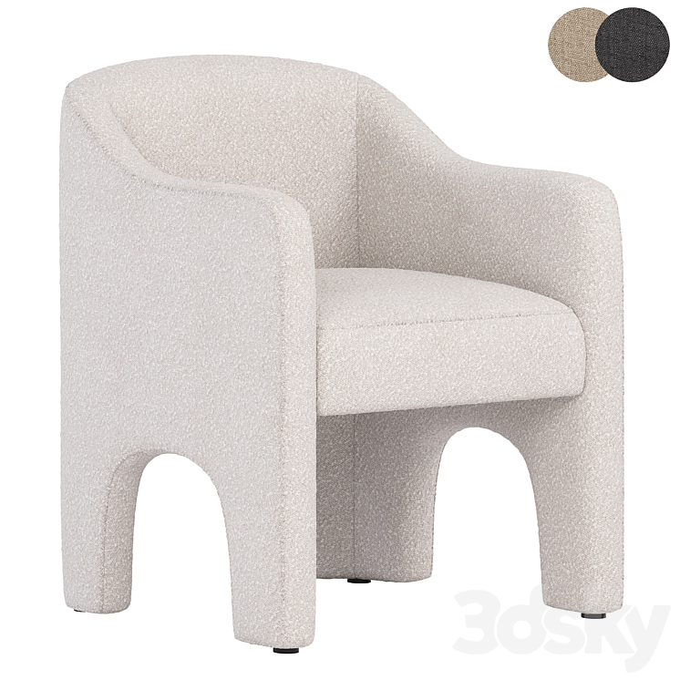 Sully Harbor Sand Dining Chair - Chair - 3D model