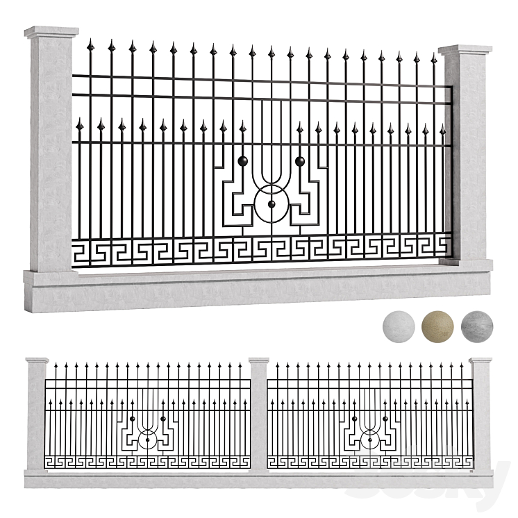 Fencing 21 - Fence - 3D model