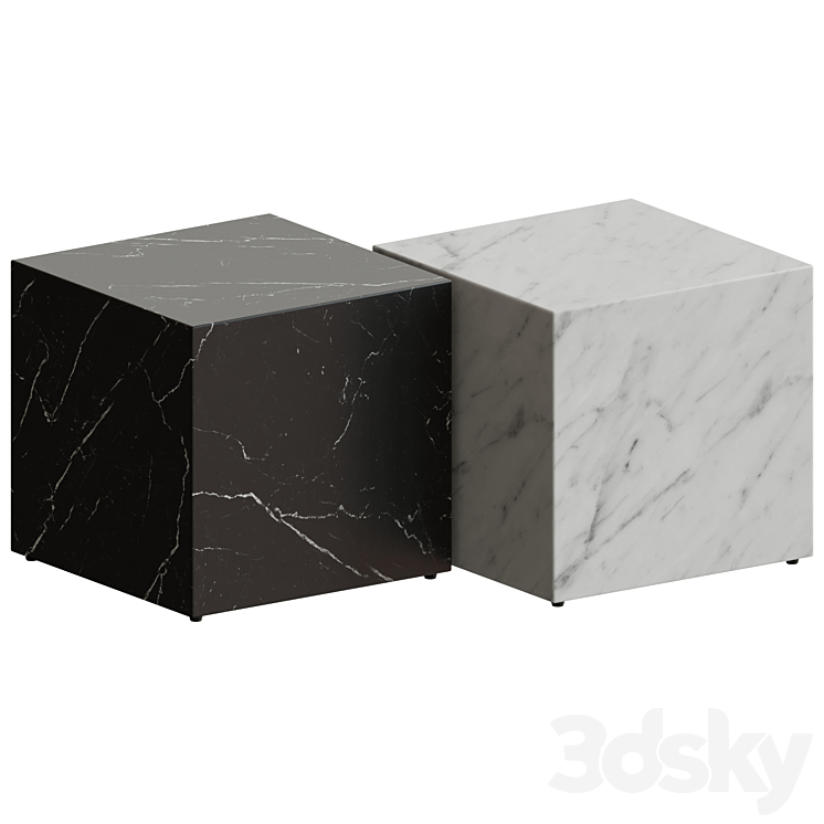 Plinth Cubic Table - Table - 3D model
