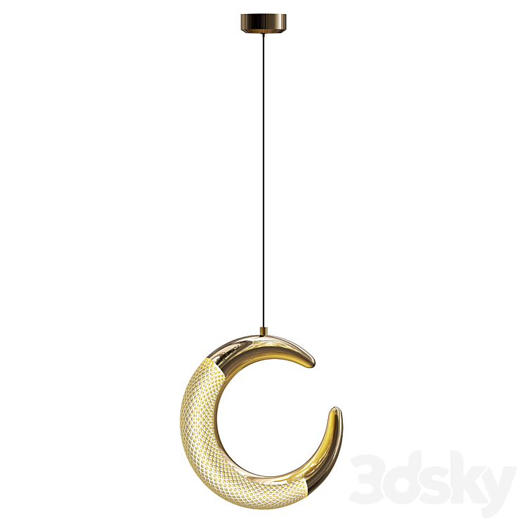 Aeyee moon shaped - Pendant light - 3D model