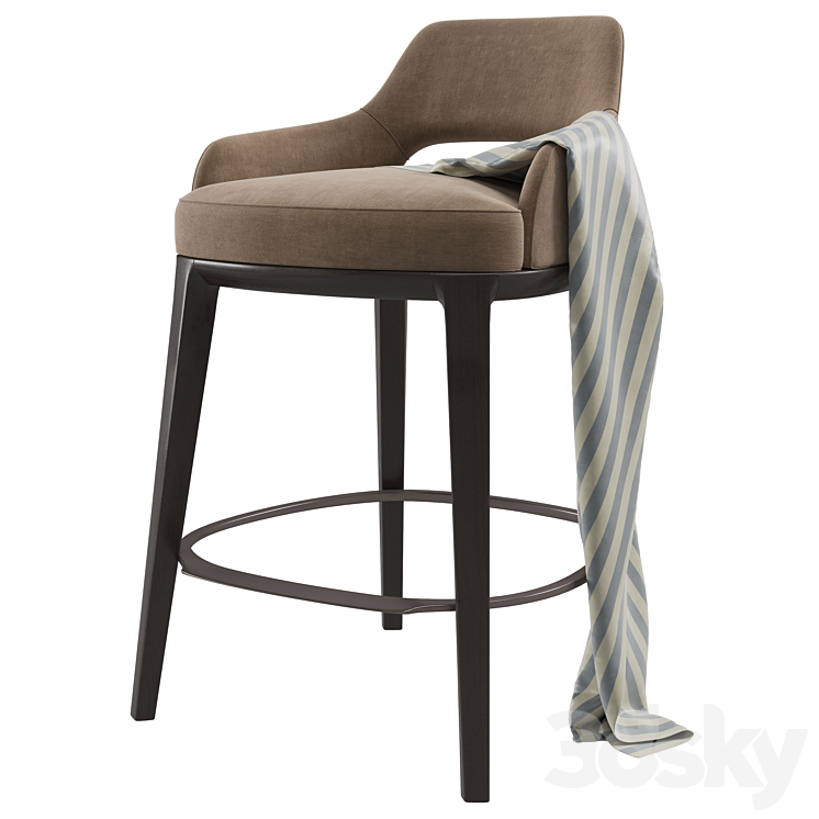 Sophie lite low Bar Stool Poliform - Chair - 3D model