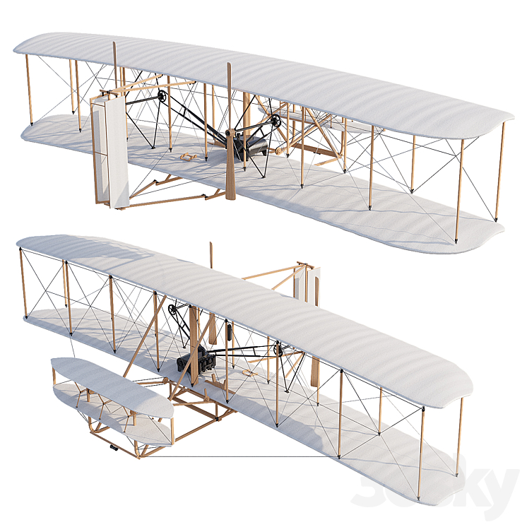 Flyer 1 Wright Flyer - Air Transport - 3D model