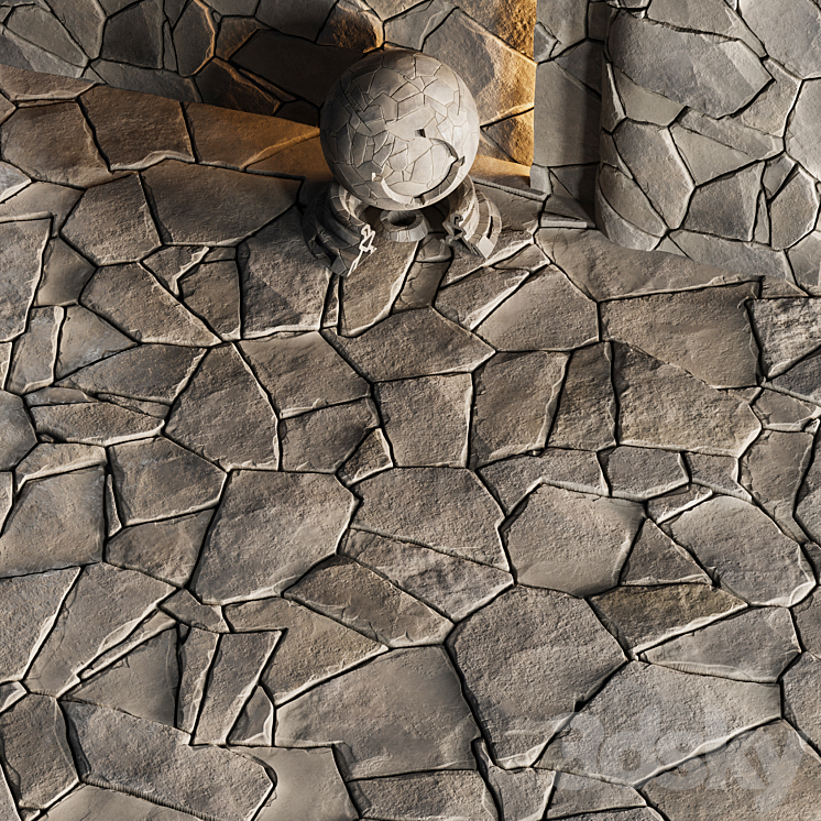 H83 Slate Stone | PBR | 4K - Stone - 3D model