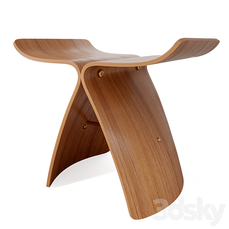 Butterfly Stool - Chair - 3D model